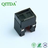 China Ultra Thin Full Plastic Single Port 8P8C RJ45 Female SMT Connector, Mushroom Position Feet Empty Shell No Transformer No LED Unshielded Ethernet PCB Jack for sale