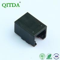 China Ultra Thin Full Plastic Single Port 8P8C RJ45 Female SMT Connector, Mushroom Position Feet Empty Shell No Transformer No LED Unshielded Ethernet PCB Jack for sale