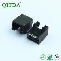 China RJ45 Ultra-Thin SMT Jack with Mushroom Feet – 4P4C / 6P6C / 8P8C / 10P10C, Shielded Modular Socket for Network Ethernet Applications for sale