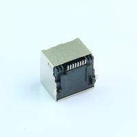 China RJ45 8P8C Right Angle SMT Jack – Shielded Female Connector, No LEDs, Surface Mount Ethernet Socket for Network Applications for sale