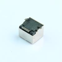 China RJ45 8P8C Right Angle SMT Jack – Shielded Female Connector, No LEDs, Surface Mount Ethernet Socket for Network Applications for sale