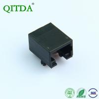 China RJ45 8P8C Ultra-Thin SMT Jack with Mushroom Feet – Full Plastic Unshielded (UTP), Low Profile Modular Socket for Network Applications for sale