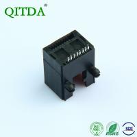 China RJ45 8P8C Ultra-Thin SMT Jack with Mushroom Feet – Full Plastic Unshielded (UTP), Low Profile Modular Socket for Network Applications for sale