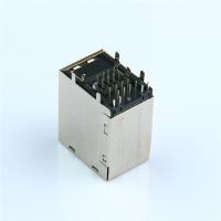 China Stacked Combo RJ45 + Dual USB2.0 Female Connector, Shielded Ethernet Jack with Integrated Transformer Filter & Link Activity Dual LED, DIP PCB Combined Network USB Socket for sale