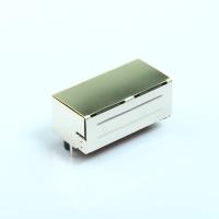 China Horizontal 90° Dual Port 8P8C RJ45 Female Connector, No LED Gigabit Shielded Ethernet Jack with Integrated Transformer Filter, Flat 3U Gold Plated Pin DIP PCB Twin Network Socket for sale
