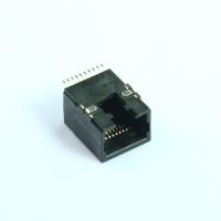 China H10.5 Ultra Thin Single Port 10P10C RJ50 RJ45 Female Full SMT Connector, Unshielded Empty Shell No Transformer No LED Ethernet PCB Jack for sale