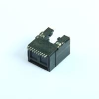 China H10.5 Ultra Thin Single Port 10P10C RJ50 RJ45 Female Full SMT Connector, Unshielded Empty Shell No Transformer No LED Ethernet PCB Jack for sale