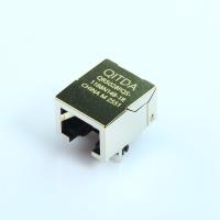 China H11.7mm Low Profile Horizontal SMT 10P8C RJ45 Female Connector, Nickel Metal Shielded Empty Housing No Transformer No LED Ethernet Jack for sale