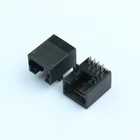 China Ultra Thin Horizontal Through Hole RJ45 Female DIP Connector, Full Plastic Unshielded, Multi Spec 4P4C/6P6C/8P8C/10P10C Empty Shell No Transformer No LED Ethernet PCB Jack for sale