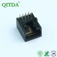China Ultra Thin Horizontal Through Hole RJ45 Female DIP Connector, Full Plastic Unshielded, Multi Spec 4P4C/6P6C/8P8C/10P10C Empty Shell No Transformer No LED Ethernet PCB Jack for sale
