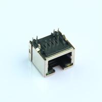 China H11.3 Ultra Thin Horizontal Through Hole 8P8C RJ45 Female DIP Connector, Nickel Metal EMI Shielded, Built-in Gigabit Transformer With Dual Link Activity LED Ethernet PCB Jack for sale