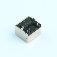 China H11.3 Ultra Thin Horizontal Through Hole 8P8C RJ45 Female DIP Connector, Nickel Metal EMI Shielded, Built-in Gigabit Transformer With Dual Link Activity LED Ethernet PCB Jack for sale