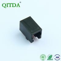 China rj11 12 telephone interface manufacturer ultra‑thin connector female socket H11.5 all‑plastic DIP through‑hole mushroom‑foot 4P4C jack for sale