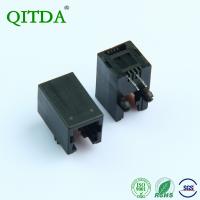 China rj11 12 telephone interface manufacturer ultra‑thin connector female socket H11.5 all‑plastic DIP through‑hole mushroom‑foot 4P4C jack for sale