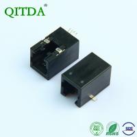 China RJ11 12 Female Connector H11.5 Full Plastic SMT 4P4C Ultra Thin Telephone Jack Socket Manufacturer for sale