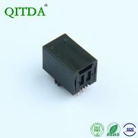 China RJ11-12 4P4C Surface Mount Phone Socket, H11.5 Full Plastic RJ11 Telephone Port with SMT Pins for PCB for sale
