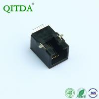 China RJ12 RJ11 Ultra Thin Telephone Jack H11.5 Full Plastic SMT Female Connector 6P6C Modular Socket for sale