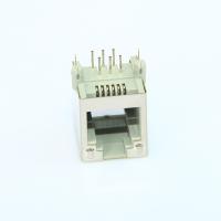 China RJ11 12 Female Connector 6P6C, Vertical 180 Degree DIP Through Hole Telephone Jack Socket for sale