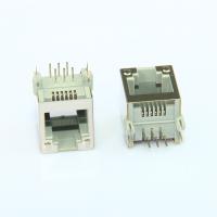 China RJ11 12 Female Connector 6P6C, Vertical 180 Degree DIP Through Hole Telephone Jack Socket for sale