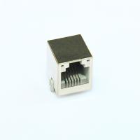 China RJ11 12 Female Connector 6P6C, Vertical 180 Degree DIP Through Hole Telephone Jack Socket for sale
