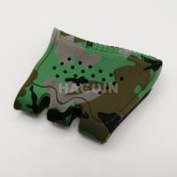 China Camouflage Silicone Rubber Grip Customized Color Green Rubber Grip Sleeve for sale