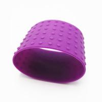 China Silicone Purple Rubber Grip Bottle Cup Grip Heat Resistant Sleeve Grip Holder for sale