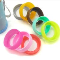 China Silicone Purple Rubber Grip Bottle Cup Grip Heat Resistant Sleeve Grip Holder for sale