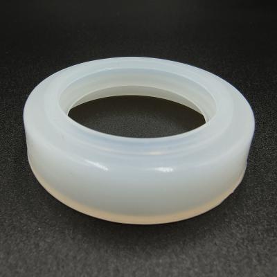 China Food Grade Custom Silicone Gaskets Tear Resistant 90 ShoreA Custom Made Rubber Seals for sale