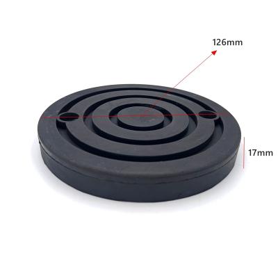China Elevator Jacks Automotive Rubber Parts Round Chassis Molded Silicone Rubber Pad for sale