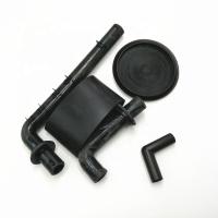 China CustomRubber EPDM Hose AC Drain Hose Connector Elbow Fitting with Hose Clamp for Air Conditioner for sale