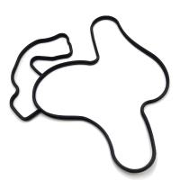 China Custom Size EPDM Rubber Parts  Shock Absorption Valve Rubber Cover Gsket for sale