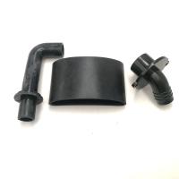 China Flexible EPDM Rubber Parts Heat Resistant  AC Drain Hose Connector Elbow Fitting for sale