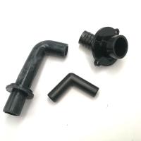 China Flexible EPDM Rubber Parts Heat Resistant  AC Drain Hose Connector Elbow Fitting for sale