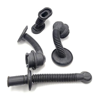 China Automotive Rubber Bellow Custom Shape NBR NR Protective Dust Cover for sale