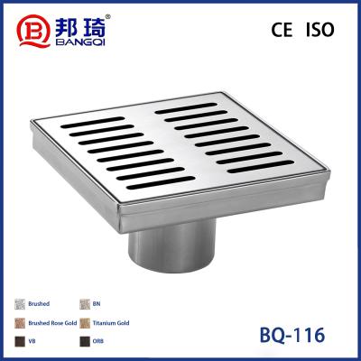 China BQ-116 American Stainless Steel Floor Drain for sale