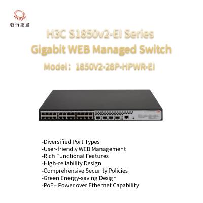 China H3C S1850V2-EI Series  1850V2-28P-HPWR-EI  Gigabit Web-Managed Switches for sale