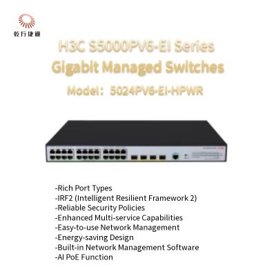 China H3C S5000PV6-EI Series S5024PV6-EI-HPWR  Gigabit Managed Switches for sale