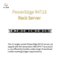 China PowerEdge R4715 1U Single-Socket Server Powered by 5th Generation AMD EPYC Processors for sale