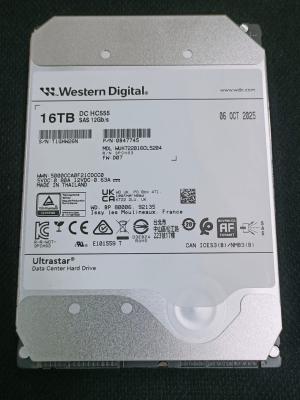 China Western Digital  Ultrastar  DC HC580 Data Center HDD  Model：WUH722016CL5204 for sale