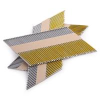 China 34 degree 0.131 inch 3.33*90mm galvanized paper collated strip framing nails for sale