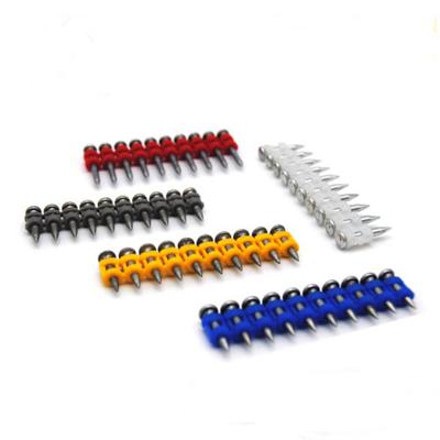 China 3.0*25mm High Speed Concrete Coated Nails With Flat / Checkered Head for sale