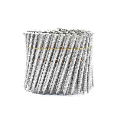China 2.8mm*75mm Flat Head / Checked Head Hot Dip Galvanized Pallet Coil Nails for sale