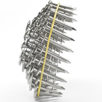 China 120*60 Ring Shank Diamond  Point Stainless Steel  Roofing Coil  Nails For Construction for sale
