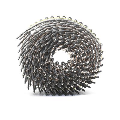 China 2.1mm*32mm Electric Galvanized  Diamond Point Ring Shank  Wire Coil Nails for sale