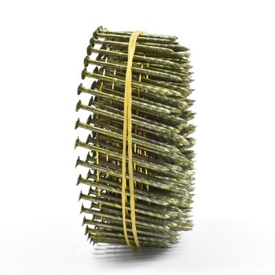 China Pneumatic Stainless Steel Pallet Coil Nails Smooth Ring Screw Shank Bright Finish for sale