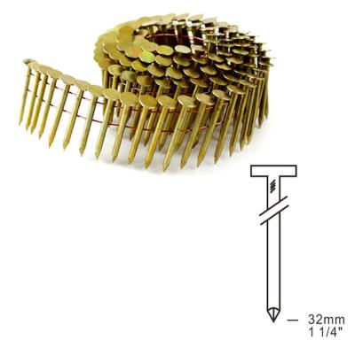 China 1 1/4 Smooth Bright Metal Roofing Nails 15 - 16 Degree ASTM Standard for sale