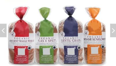China Recycled Poly Plastic Bread Bags Customized Reusable 10 Colors Print for sale
