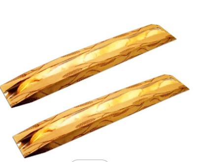 China Oem / Odm Brown Paper Bakery  Plastic Bread Bags Kraft Paper Bread Packaging for sale
