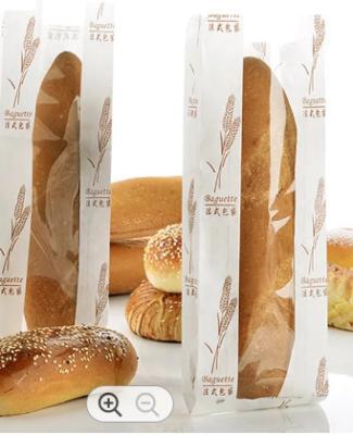 China Durable Paper Kraft  Plastic Bread Bags For Homemade Bread Recyclable for sale