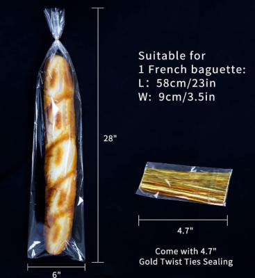 China Bakery Recycle Plastic Bread Bags For Homemade Bread Transparent for sale